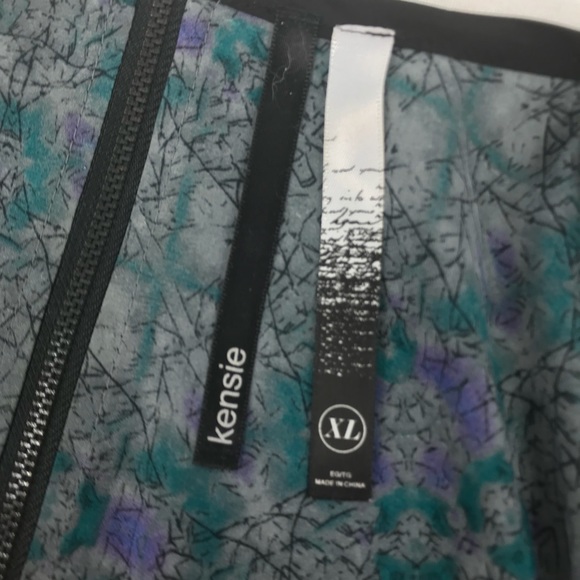 Kensie | Dresses | Kenzie Dress Grayblack Print Sz Xl Soft Pretty ...